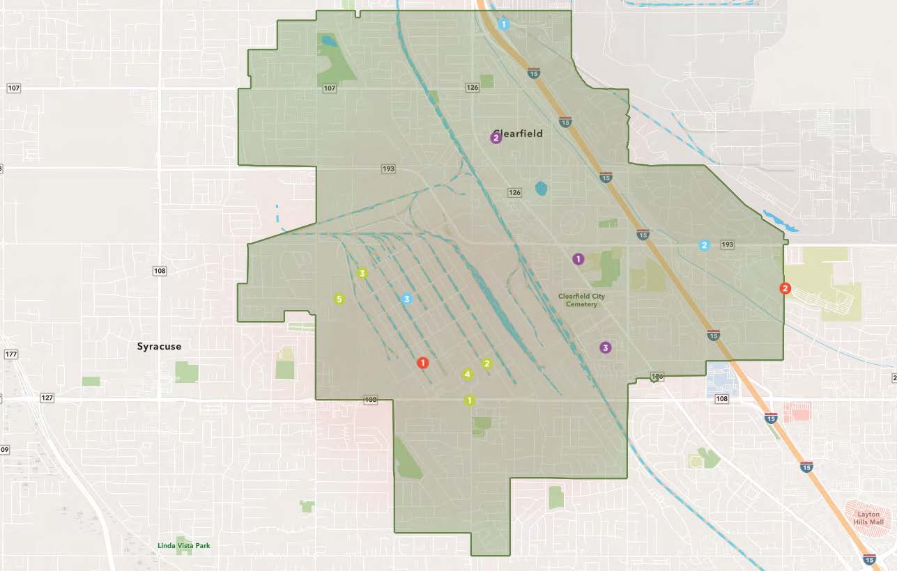 Clearfield City Map | Clearfield City